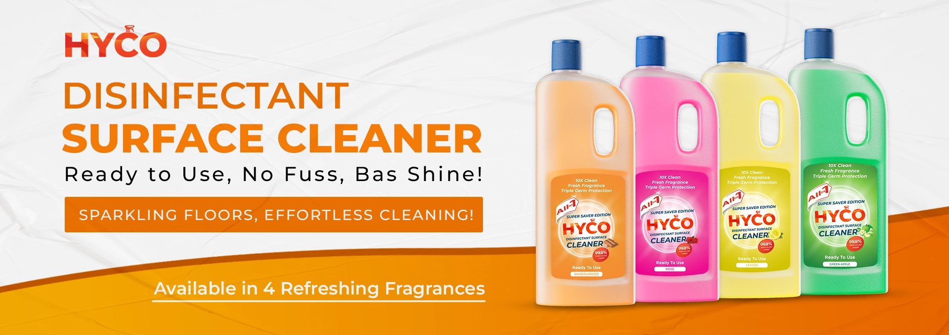 Hyco Disinfectant Surface Cleaner – 10X Germ Protection