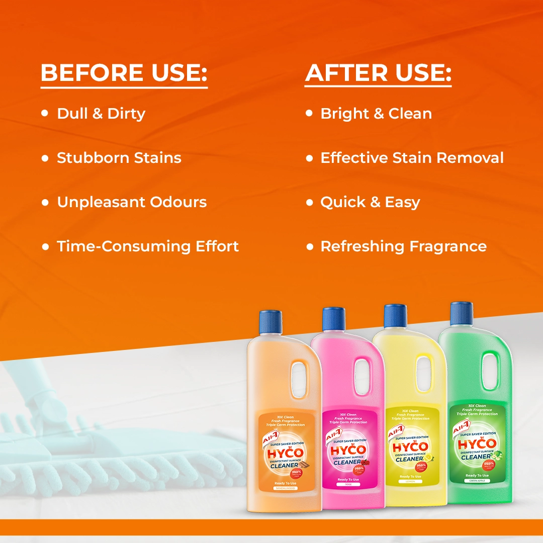 Hyco Disinfectant Surface Cleaner – 10X Germ Protection